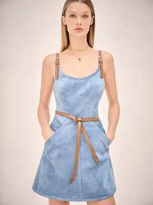 Alexis Kacen Mini Dress - Azure