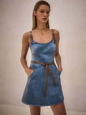 Alexis Kacen Mini Dress - Azure
