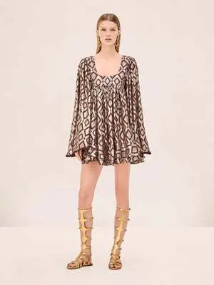 Alexis Juliette Mini Dress - Cordovan
