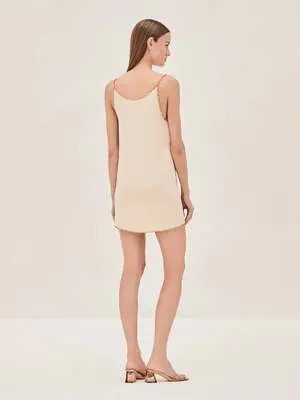 Alexis Madisson Mini Dress With Gold Chain Detailing - Cream