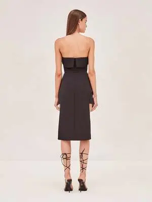 Alexis Akera Strapless Top With Hi-low Poplin Back