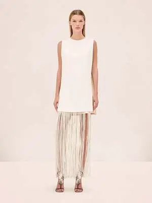 Alexis Mackenzie Mini Shift Dress - Off White