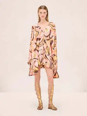 Alexis Lishan Mini Dress - Abstract Print
