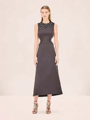 Alexis Leda Midi Dress - Black