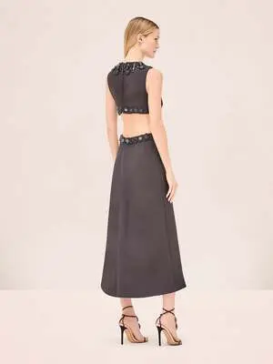 Alexis Leda Midi Dress - Black