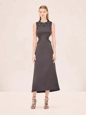 Alexis Leda Midi Dress - Black