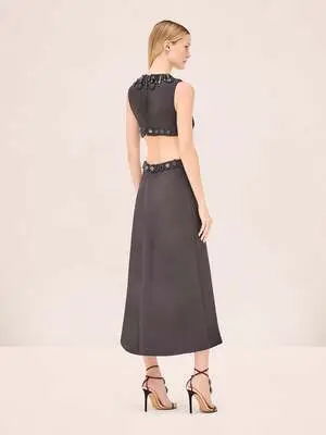 Alexis Leda Midi Dress - Black