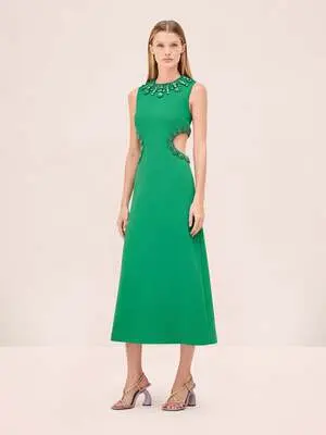 Alexis Leda Midi Dress - Emerald