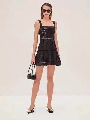 Alexis Mariyah Dress Embroidered Crochet Mini