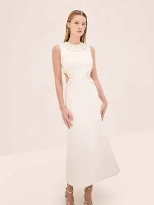 Alexis Leda Midi Dress - Ivory
