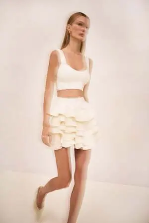 Alexis Arli Mini Skirt - Ivory