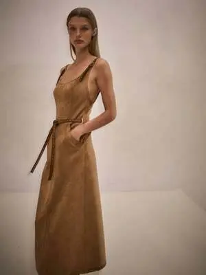 Alexis Melina Midi Dress - Walnut