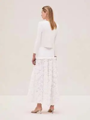 Alexis Aldeo Button-down Cardigan - White
