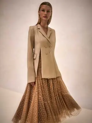 Alexis Naomi A-line Midi Skirt - Savanna