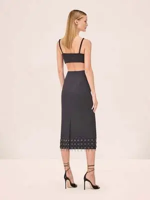 Alexis Mili Top - Beaded Black