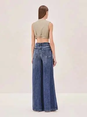 Alexis Revel Vegan Leather Crop Top