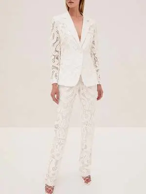 Alexis Pierre Lace Pants - Ivory
