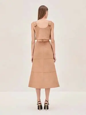 Alexis Norie Cropped Top - Tan