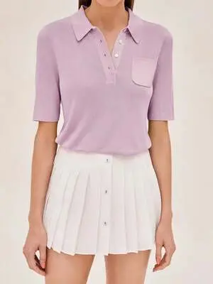 Alexis Paulo Polo Top - Lilac