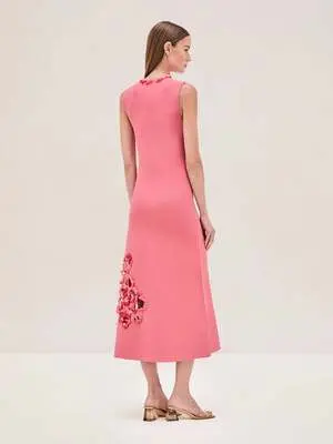 Alexis Obarra Midi Dress - Dahlia