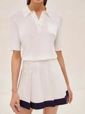 Alexis Paulo Polo Top - White