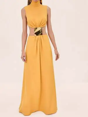 Alexis Prague Maxi Dress - Gold