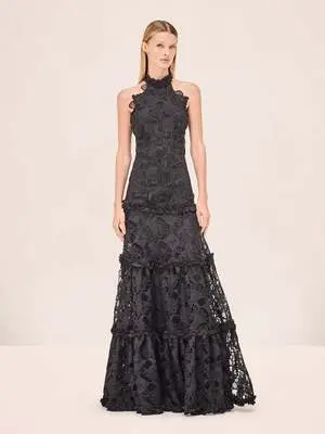 Alexis Paloma Lace Gown - Black