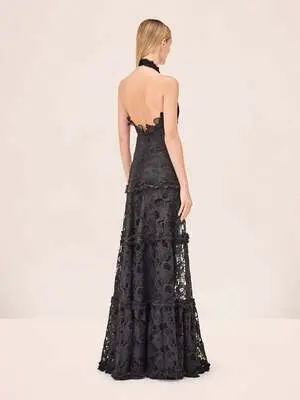 Alexis Paloma Lace Gown - Black