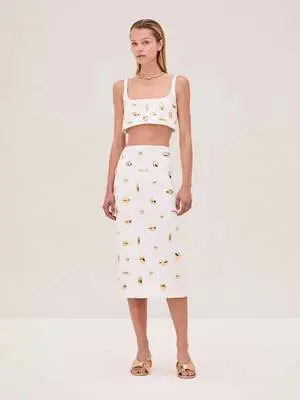 Alexis Pamila Skirt - White