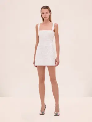 Alexis Rosabel Mini Dress - Ivory Bloom