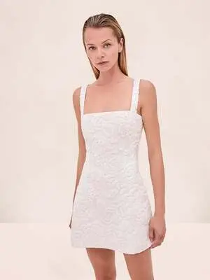 Alexis Rosabel Mini Dress - Ivory Bloom