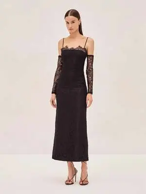 Alexis Rishell Lace Midi Dress