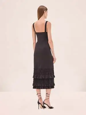 Alexis Atalya Midi Dress - Black