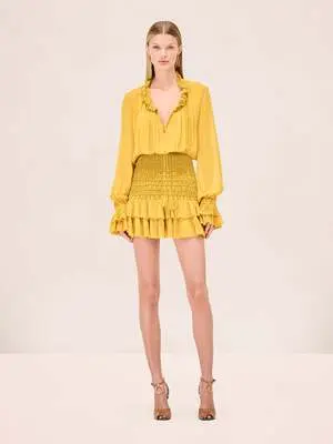 Alexis Sicily Mini Dress - Saffron