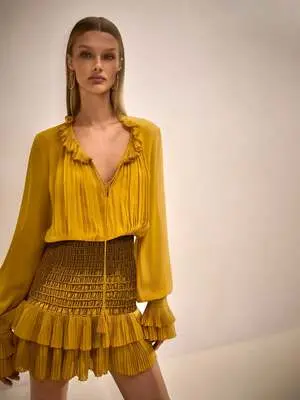 Alexis Sicily Mini Dress - Saffron