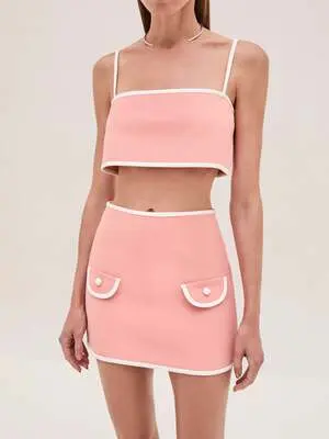 Alexis Rubino Mini Skirt - Melon