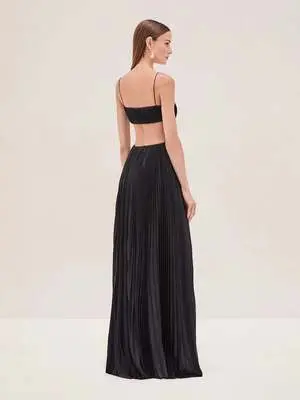 Alexis Varranza Pleated Gown