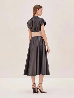 Alexis Viktora Midi Dress - Black