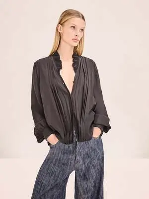 Alexis Vina Long Sleeve Blouse - Black