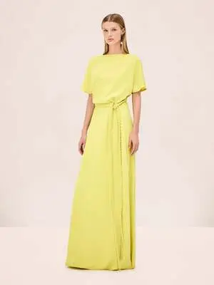 Alexis Vale Maxi Dress - Chartreuse