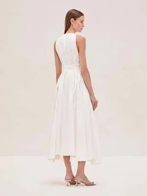 Alexis Versaille Cotton Poplin Midi Dress