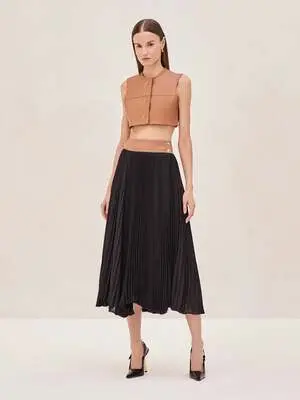 Alexis Tansia Pleated Midi Skirt