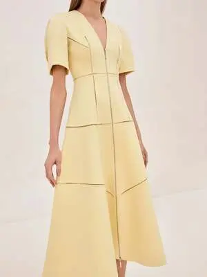 Alexis Valry Dress With Zipper Detail