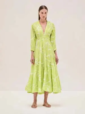 Alexis Bimini Midi Dress - Citron
