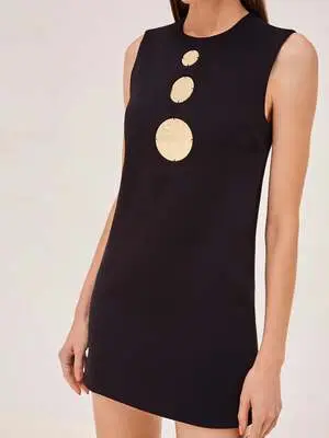 Alexis Vango Sleeveless High Neck Mini Dress
