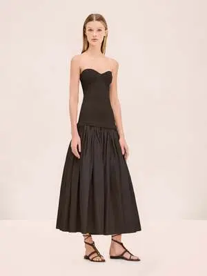 Alexis Cannes Midi Dress - Noir
