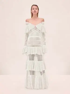 Alexis Carmen Knit Dress - Ivory