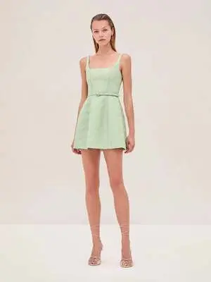 Alexis Bijoux Mini Dress - Mint Illusion