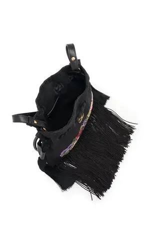 Valentino Garavani Nellcôte Linen Drawstring Bag