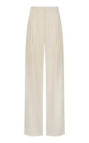 Lela Rose Linen Blend Pleated Trousers